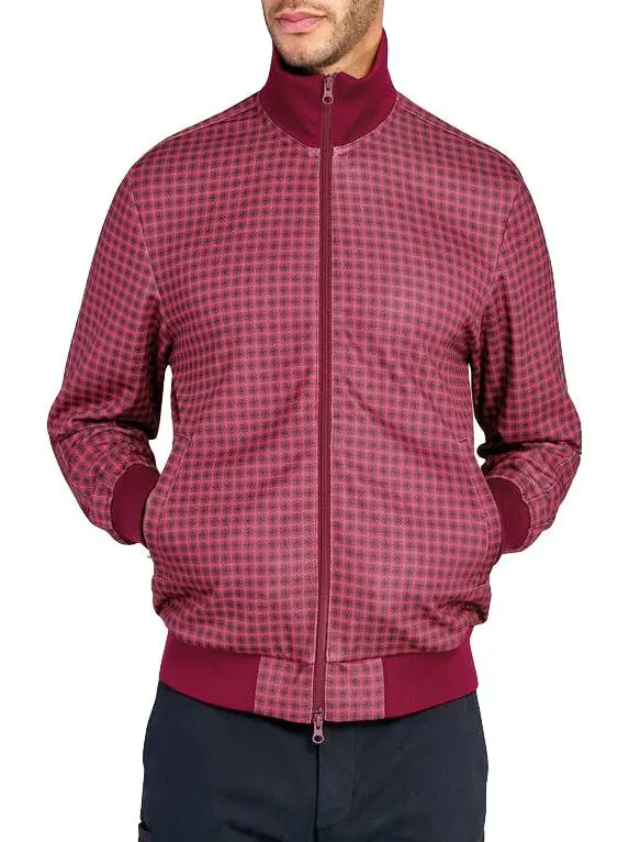 CON.STRUCT Houndstooth Track Jacket - Red