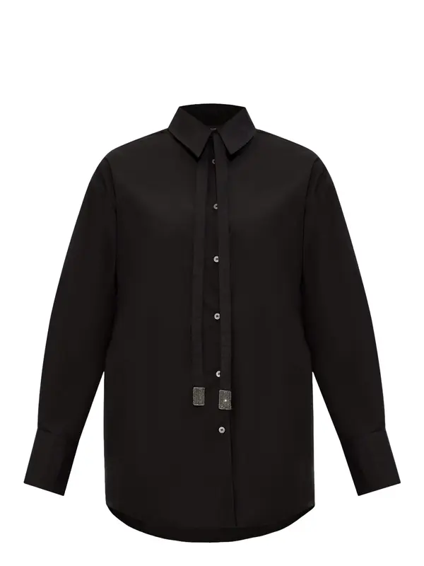 Fabiana Filippi Tie-embellished Shirt - Black
