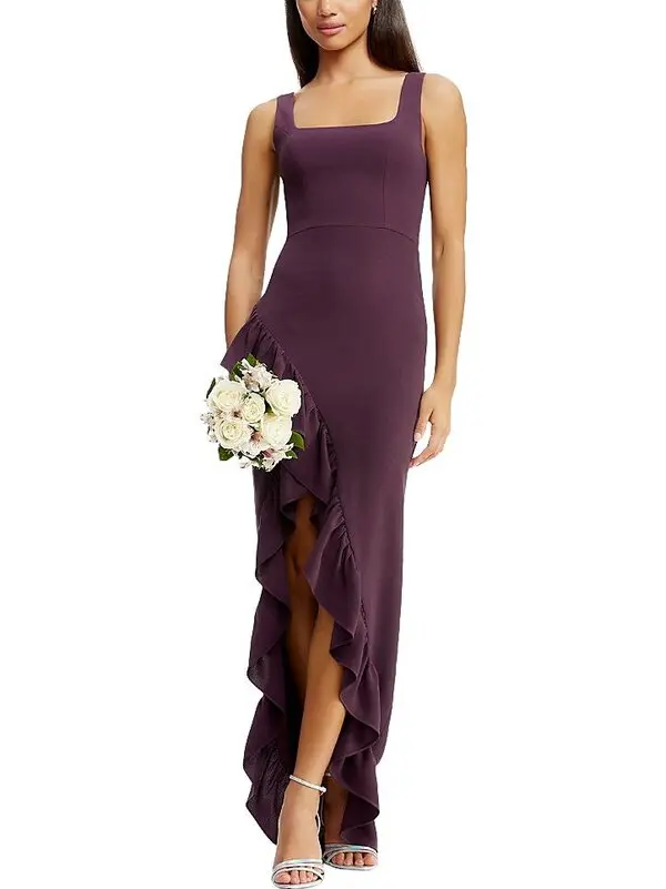 Dress The Population Charlene Gown - Midnight Plum