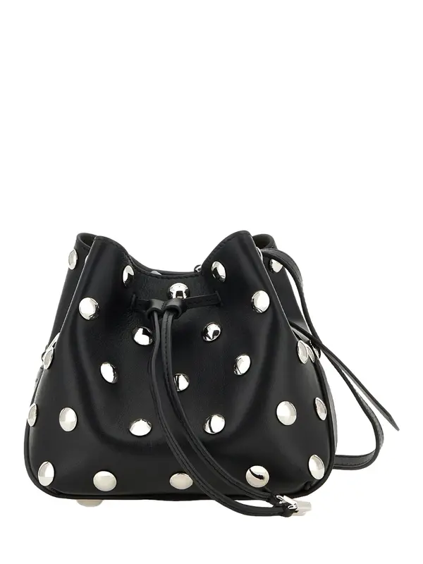 Hogan Stud-embellished Bucket Bag - Black