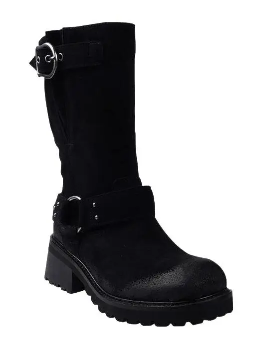 CANDIE'S Knee High Platform Boots - Black