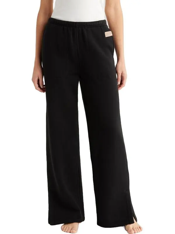 Lunya Reversible Straight Leg Sweatpants - Immersed Black