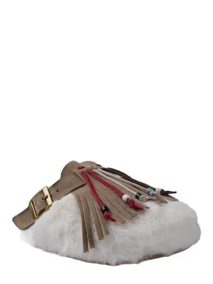 ARTISAN CRAFTED BY ZIGI Preslyn Faux-fur Slipper - White/faux