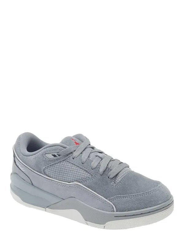 JORDAN Flight Sneaker - Cool Grey/red/wolf Grey