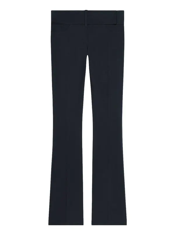 COURREGES Belted Flared Trousers - Blue