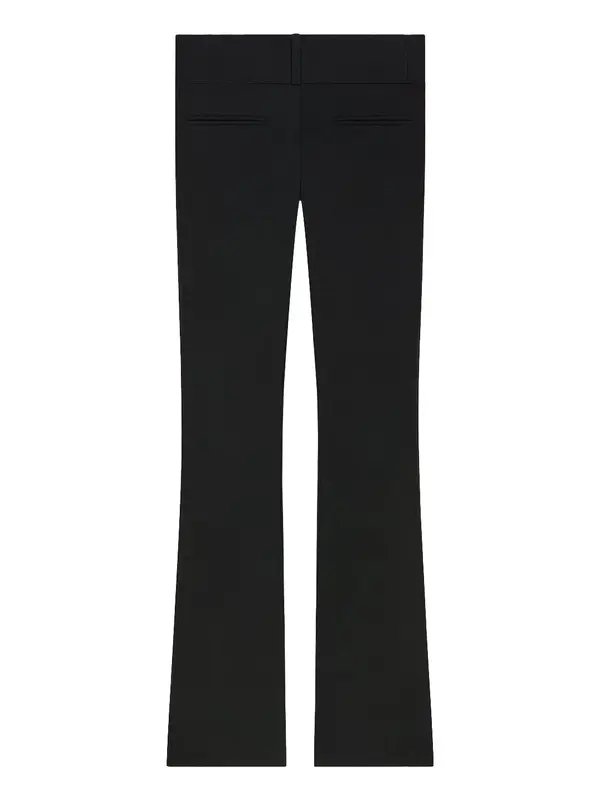 COURREGES Belted Flared Trousers - Black