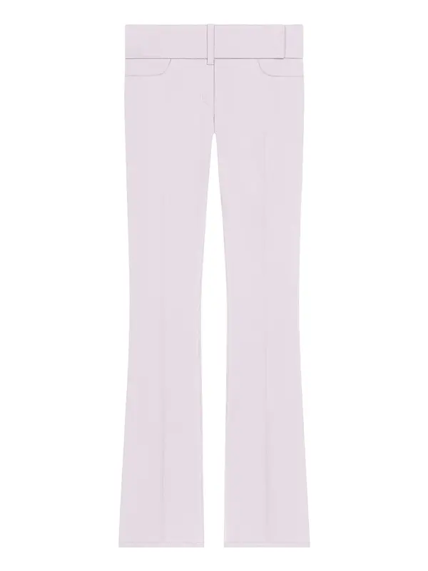 COURREGES Belted Bootcut Trousers - Pink