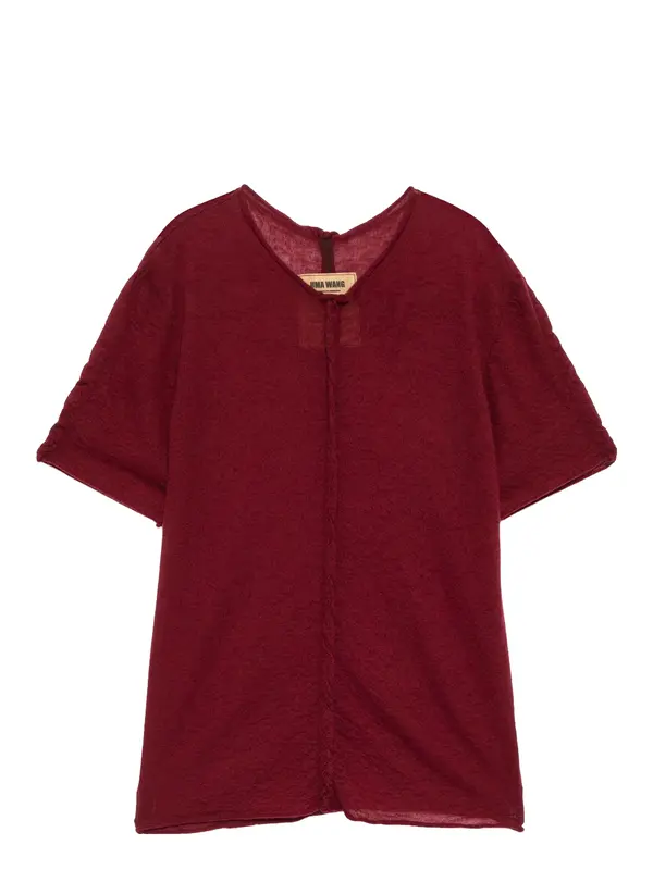 UMA WANG Cashmere T-shirt - Red