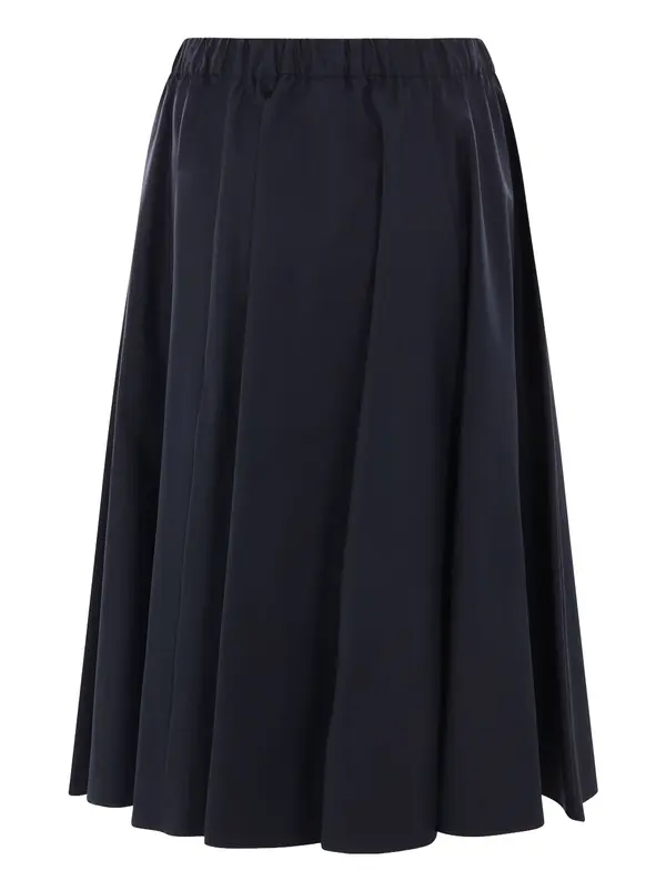 Aspesi Cotton Midi Skirt - Blue