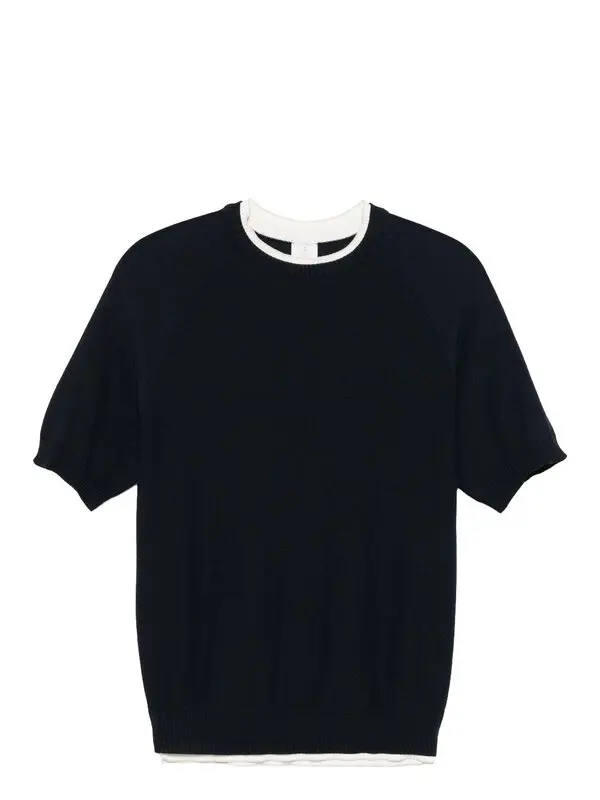 Eleventy Honeycomb-knit T-shirt - Blue