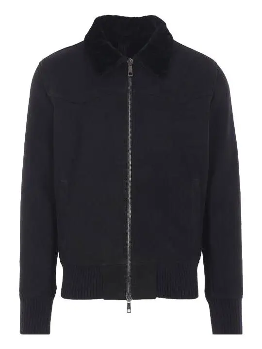 GIORGIO BRATO Shearling Jacket - Black