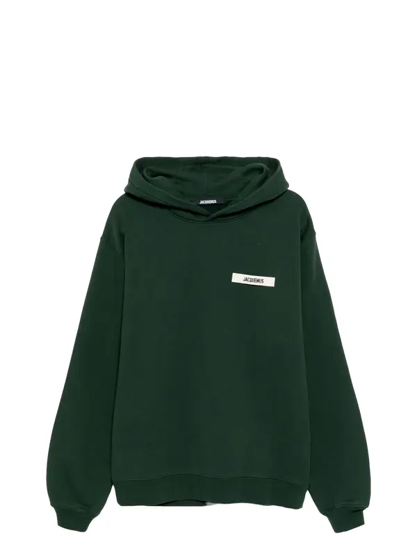 Jacquemus Logo Hooded Sweatshirt - Green