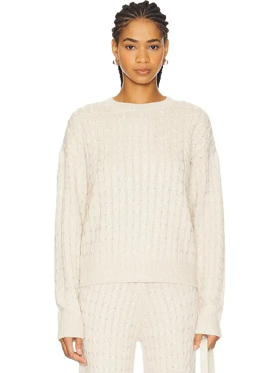 Tularosa Hannah Heavy Knit Sweater - Light Beige
