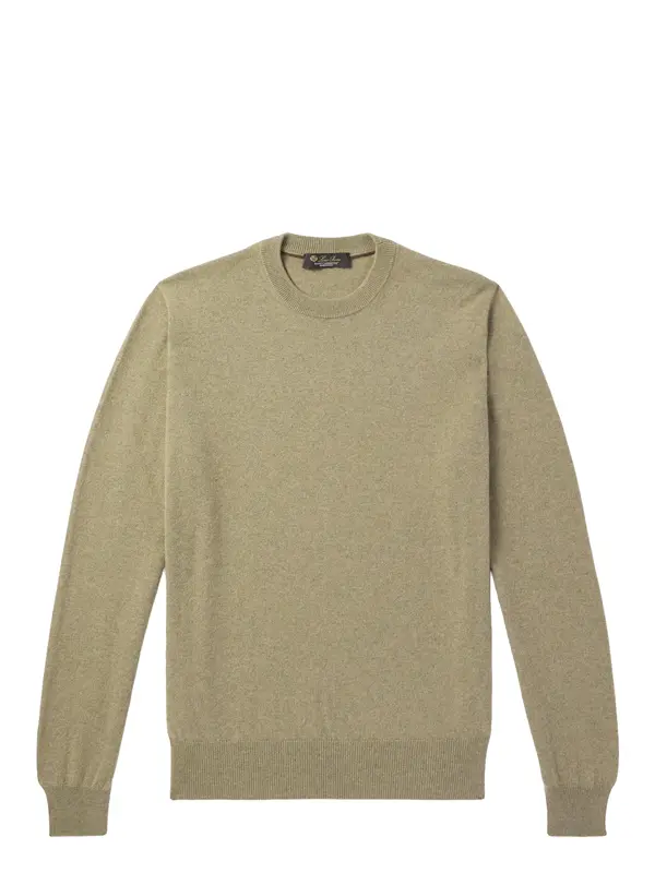 Loro Piana Slim-fit Baby Cashmere Sweater - Green