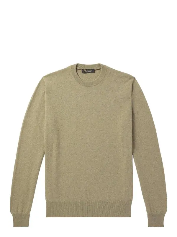 Loro Piana Slim-fit Baby Cashmere Sweater - Green