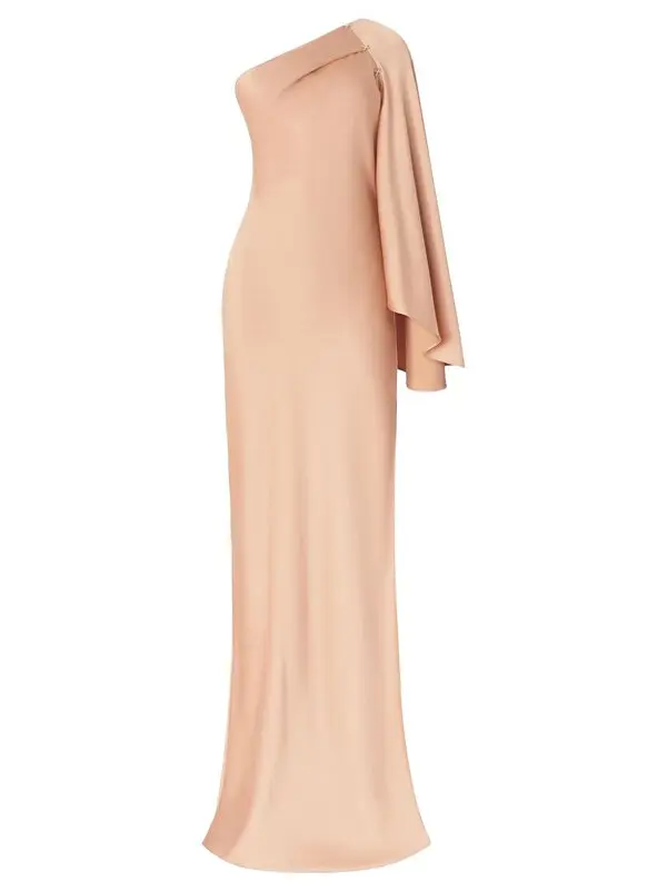 GENNY Cape Maxi Dress - Pink