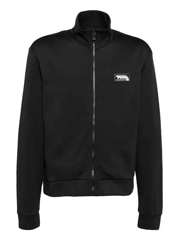Maison Kitsuné Logo-patched Jacket - Black