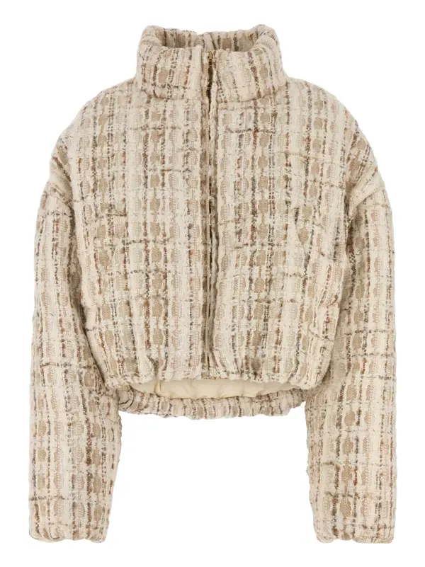 Khrisjoy Embroidered Tweed Jacket - Neutrals