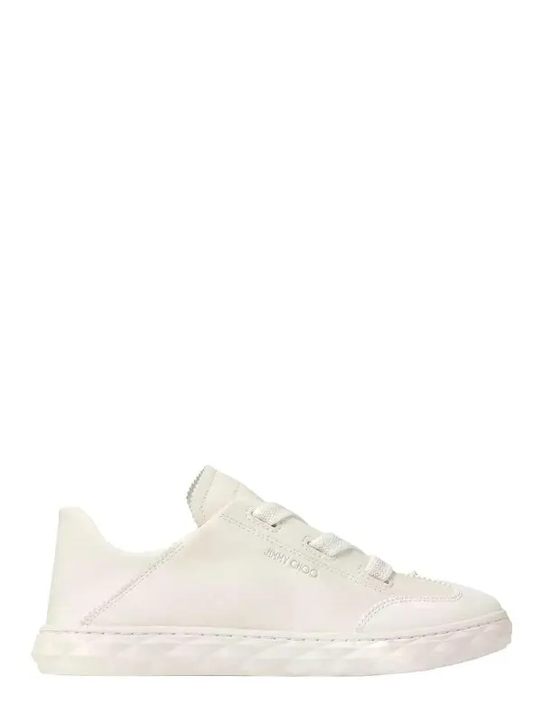 JIMMY CHOO Diamond Light Leather Sneakers - Neutrals