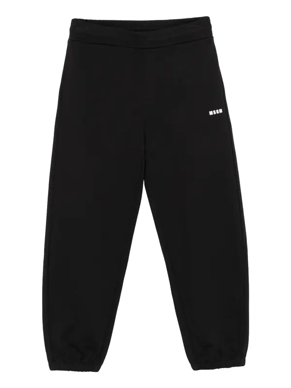 MSGM Logo-print Track Pants - Black