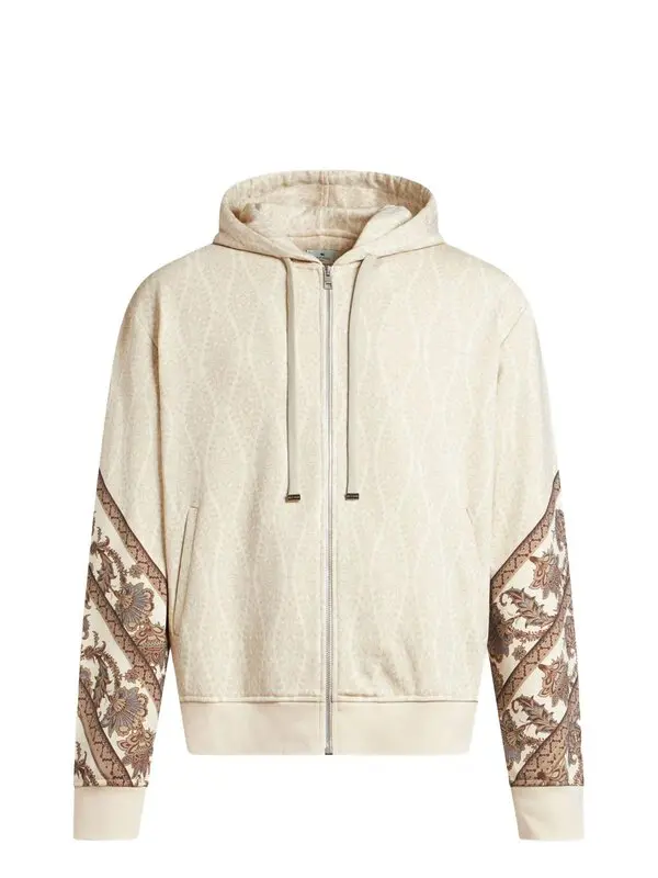 Etro Paisley-print Hoodie - Neutrals