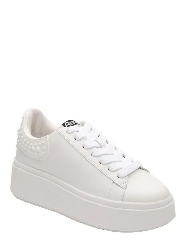 Ash Moby Platform Sneakers - White/ White