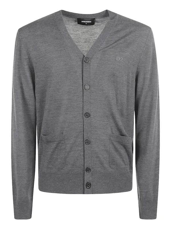 Dsquared2 Wool Cardigan - Grey