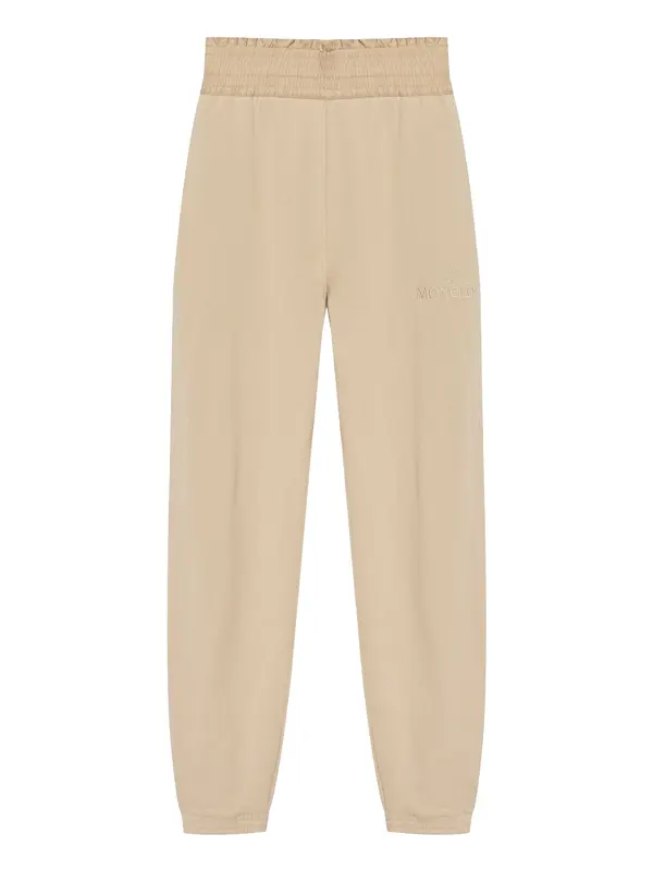Moncler Logo Trousers - Neutrals