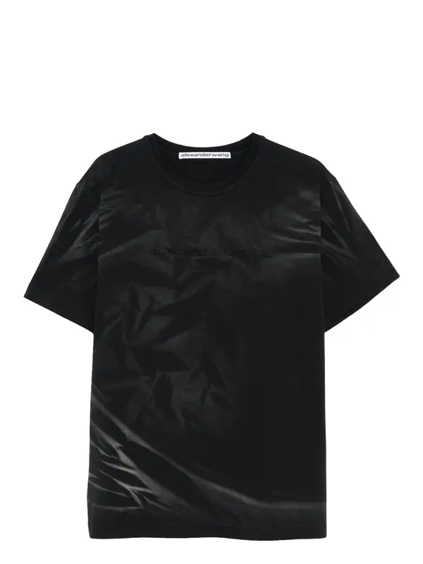 Alexander Wang Logo-embossed T-shirt - Black