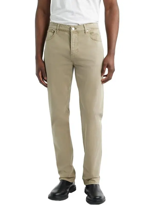 FRAME Modern Straight-leg Twill Pants - Antique Thyme
