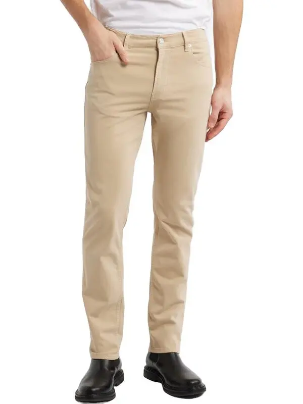 FRAME Modern Straight-leg Twill Pants - Beige