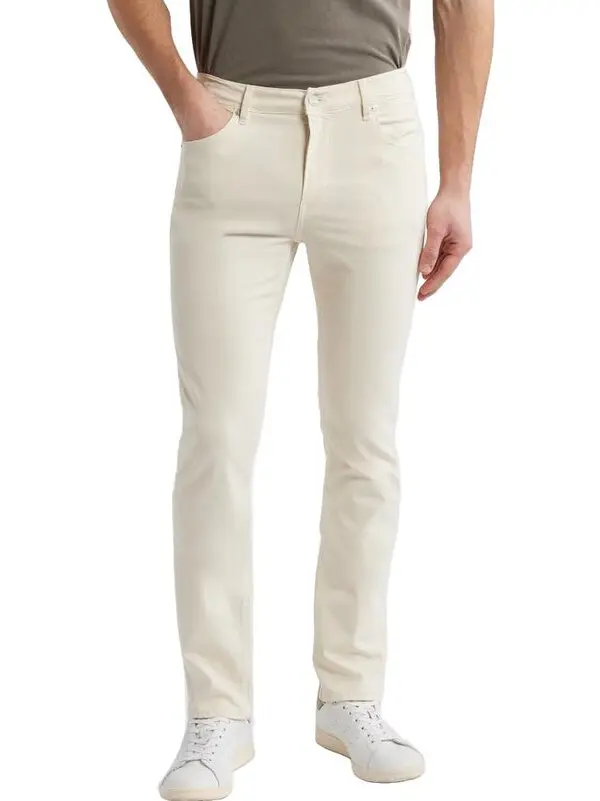 FRAME Modern Straight-leg Twill Pants - Natural