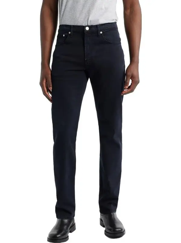 FRAME Modern Straight-leg Twill Pants - Navy