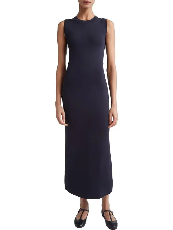 Max Mara Visiera Sleeveless Jersey Dress - Navy