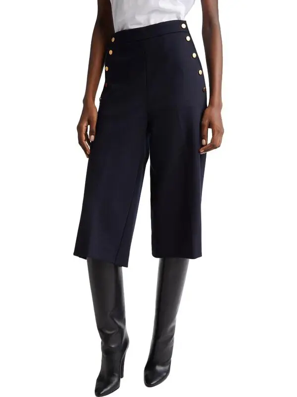 Max Mara Valdez Stretch Wool-blend Bermuda Shorts - Ultramarine