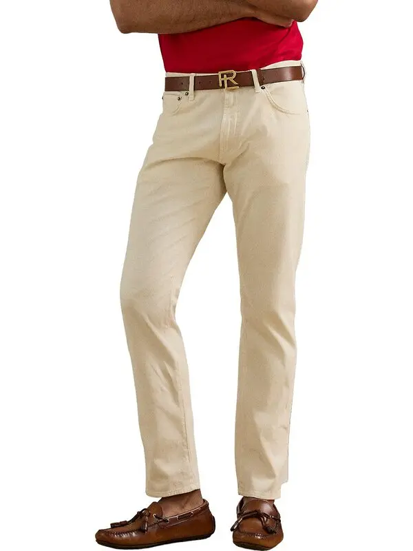 Ralph Lauren Slim Fit Stretch Twill Pant - Light Antique Cream