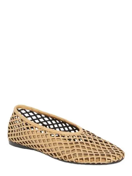 Proenza Schouler Perforated Ballet Flat - Mud