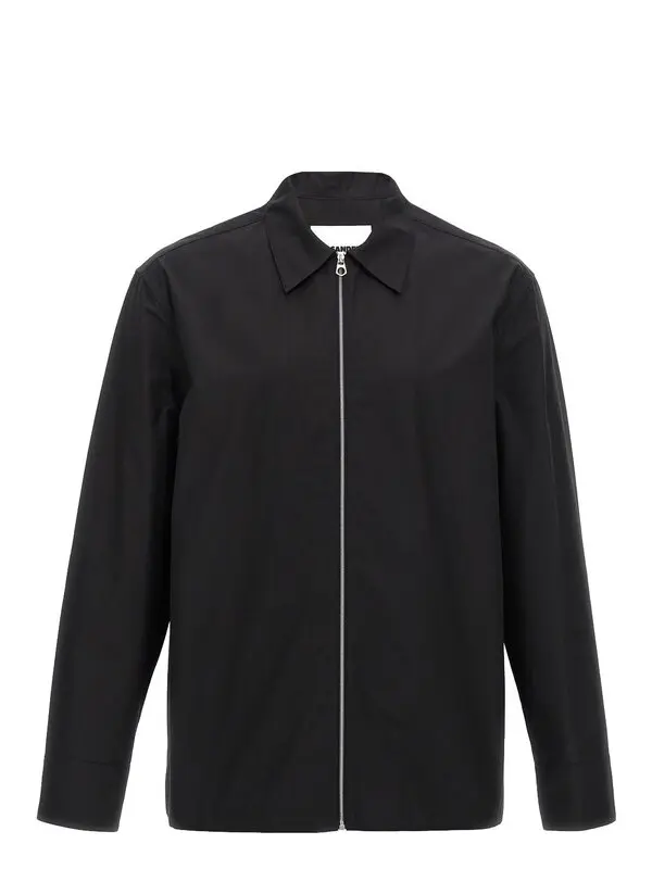 JIL SANDER Sip-up Shirt - Black
