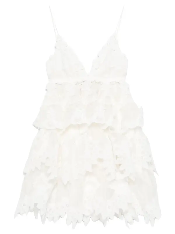 Zimmermann Crush Mini Dress - White