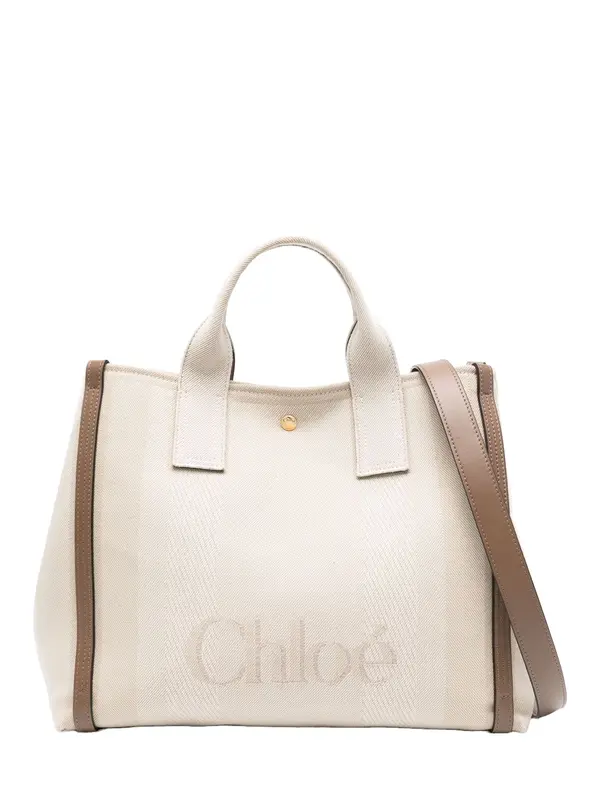 Chloé Large Carry Tote Bag - Neutrals