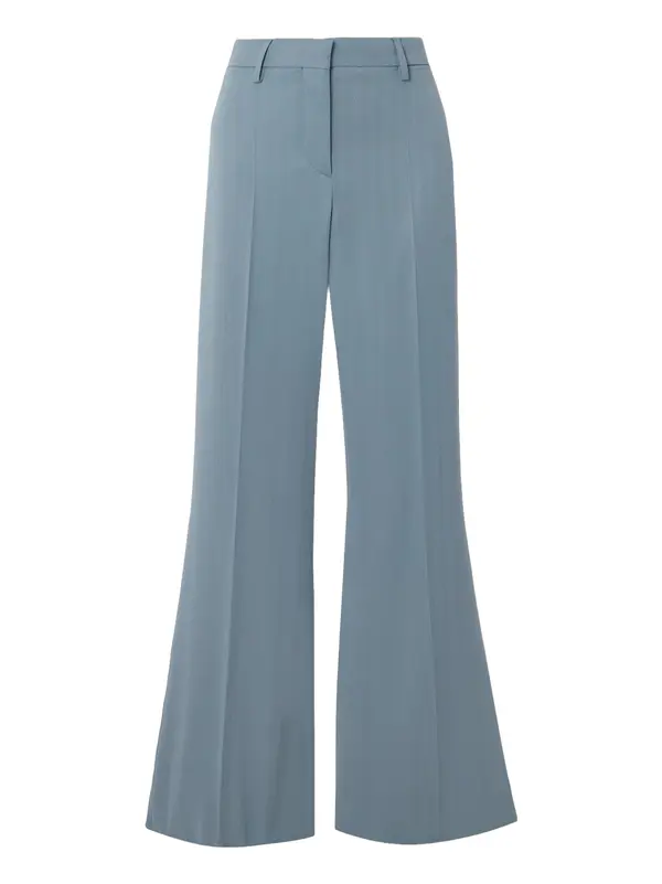 Stella McCartney Pinstriped Flared Pants - Blue
