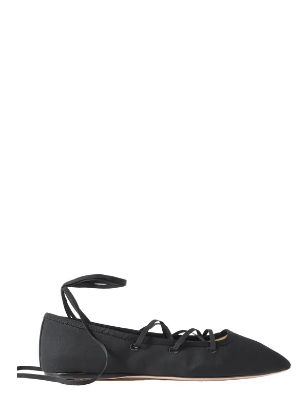 LOEFFLER RANDALL Louisa Faille Ballet Flats - Black