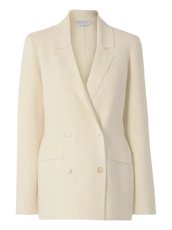 Gabriela Hearst Bowen Knitted Wool Blazer - Ivory
