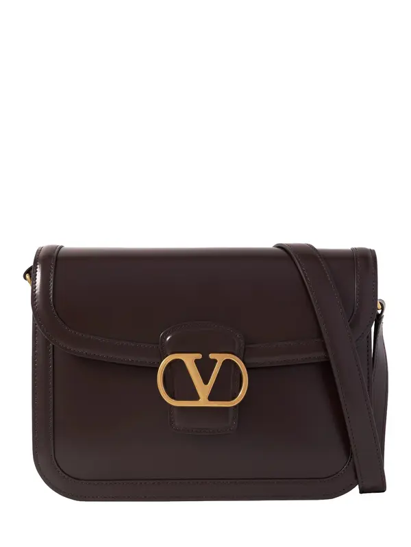 Valentino Garavani 9to5 Leather Shoulder Bag - Brown