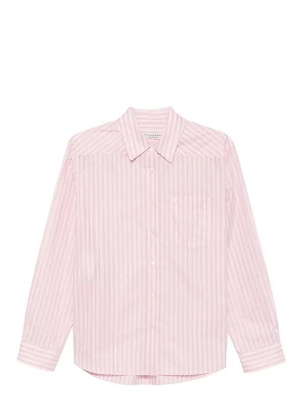 Philosophy Di Lorenzo Serafini Striped Shirt - Pink