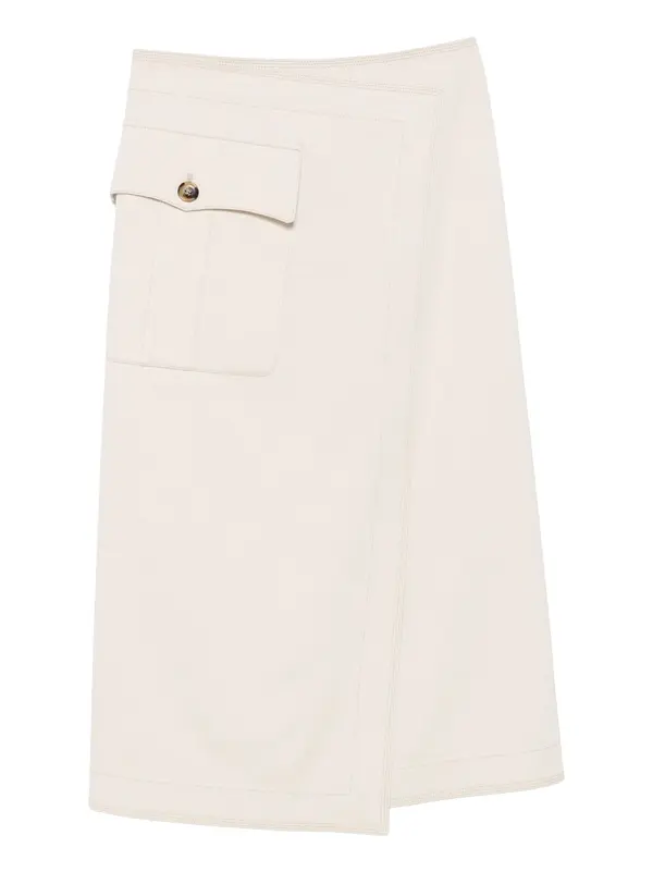 Philosophy Di Lorenzo Serafini A-line Midi Skirt - Neutrals