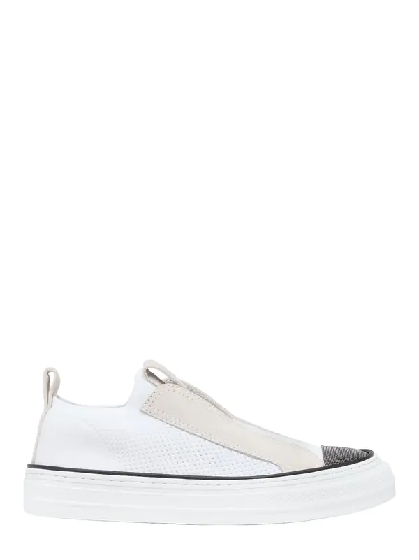 Brunello Cucinelli Monili Embellished Sneakers - White