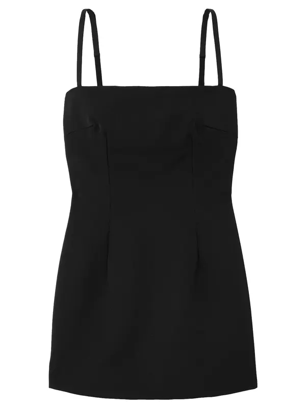 Dolce & Gabbana Wool-twill Mini Dress - Black