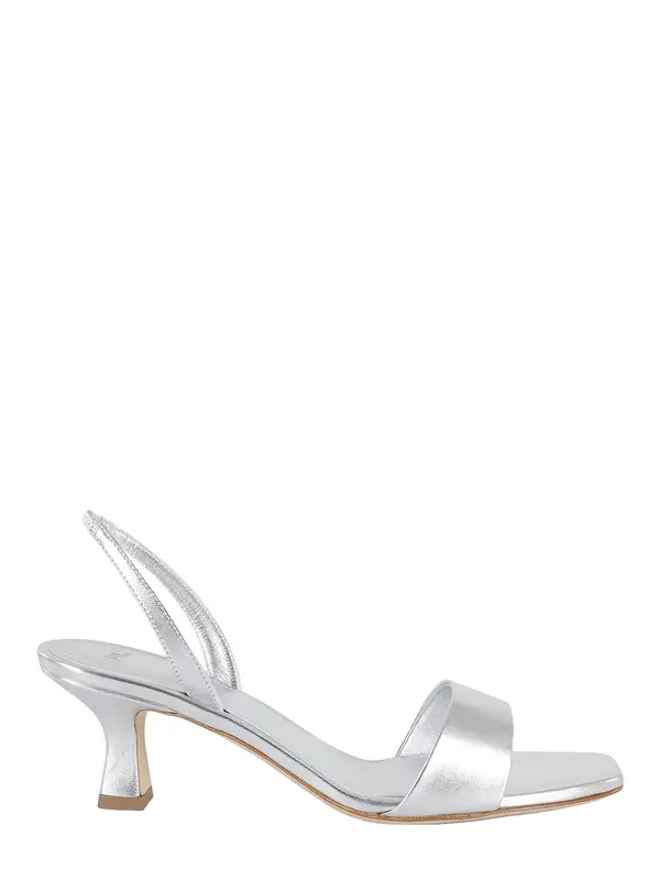 3JUIN 55mm Metallic Sandals - Silver