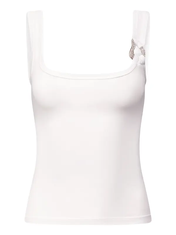 AREA Ring-detail Tank Top - White